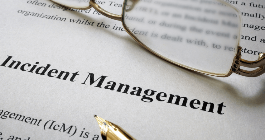 What is an incident management process?