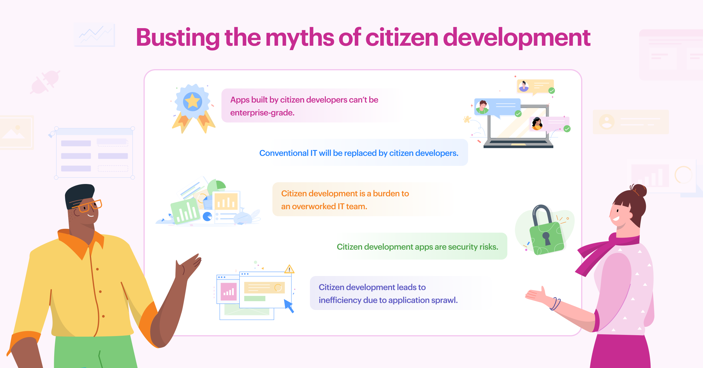 Top 5 Myths In Citizen Development Demystified | Kissflow Top 5 Myths In Citizen Development Demystified | Kissflow