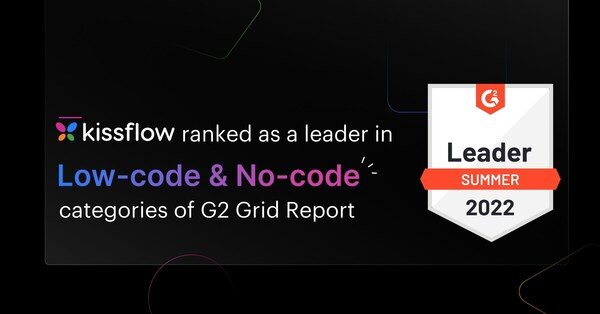 Kissflow Named Leader in Low-Code/No-Code in G2 Grid Summer 2022 Report Kissflow Named Leader in Low-Code/No-Code in G2 Grid Summer 2022 Report