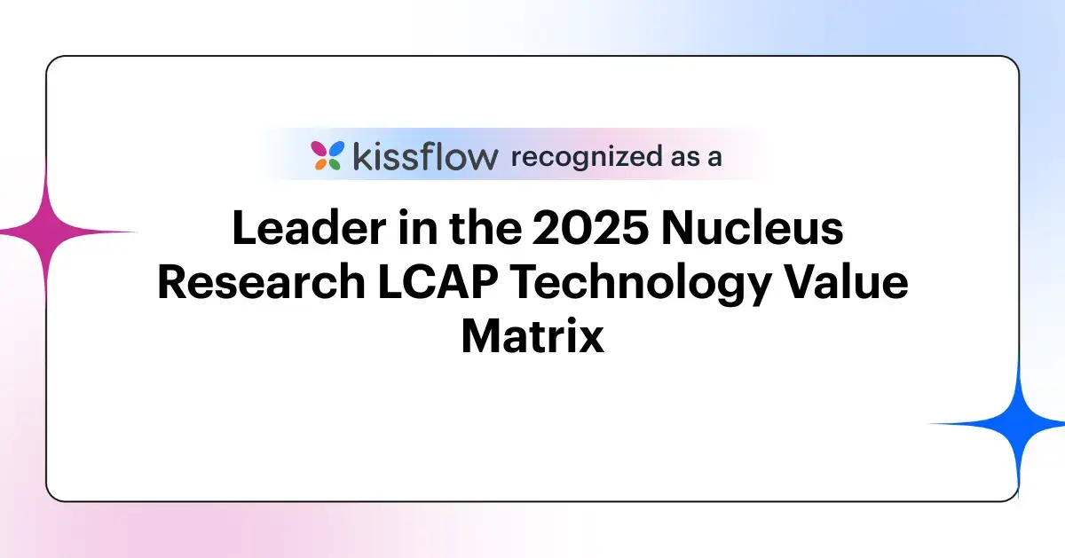 Kissflow Recognized as a Leader in the 2025 Nucleus Research LCAP ...