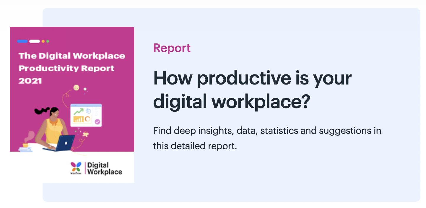 2021 Digital Workplace Report Reveals Productivity Trends
