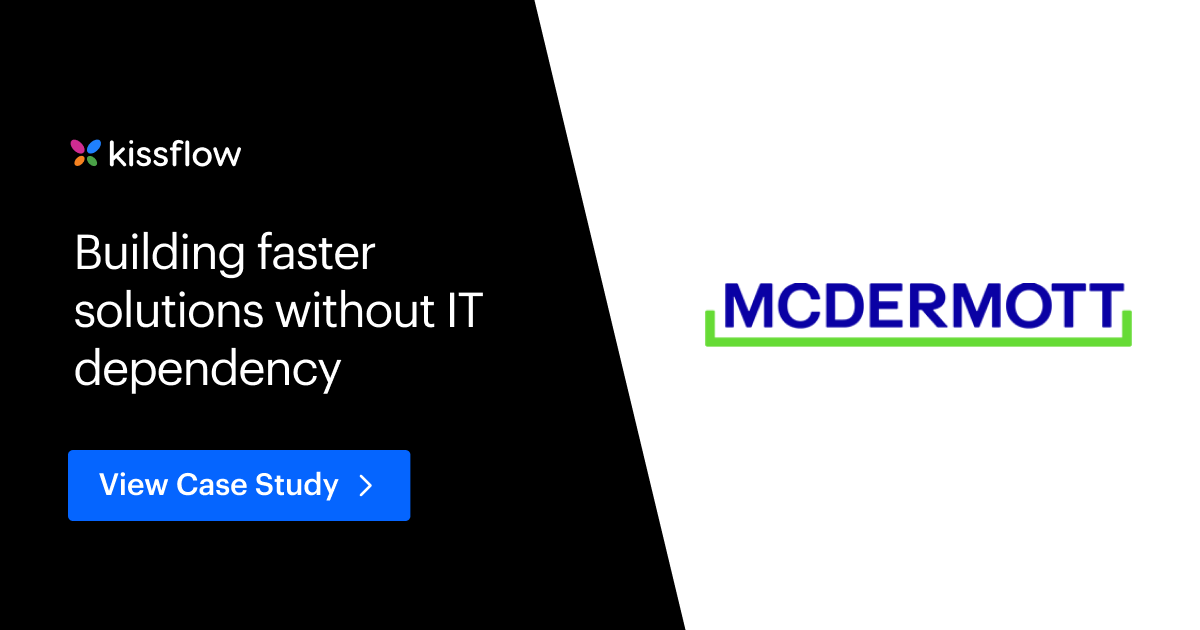Success Stories: McDermott Build Faster Solutions without IT Dependency